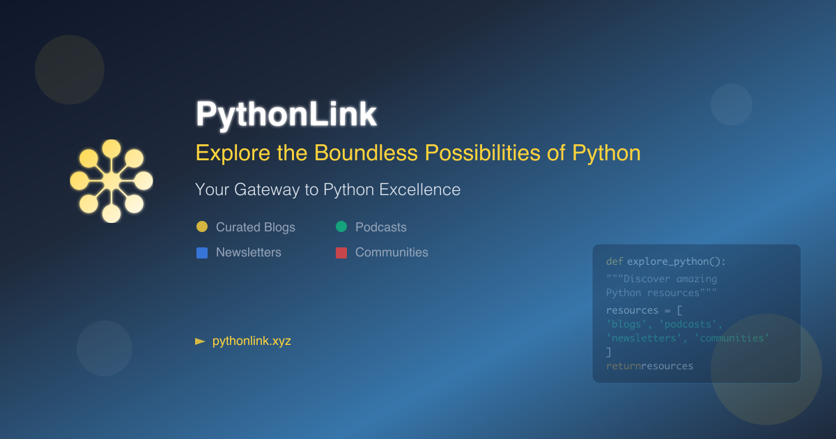 PythonLink | Curated Python Resources